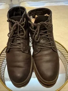 Timberland | Shoes | Timberland Dark Brown Leather Laceup Ankle Boots ...